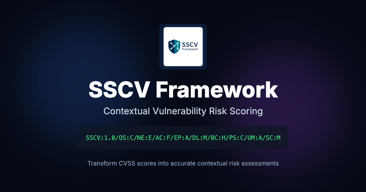 SSCV Calculator - System Security Context Vector Risk Calculator